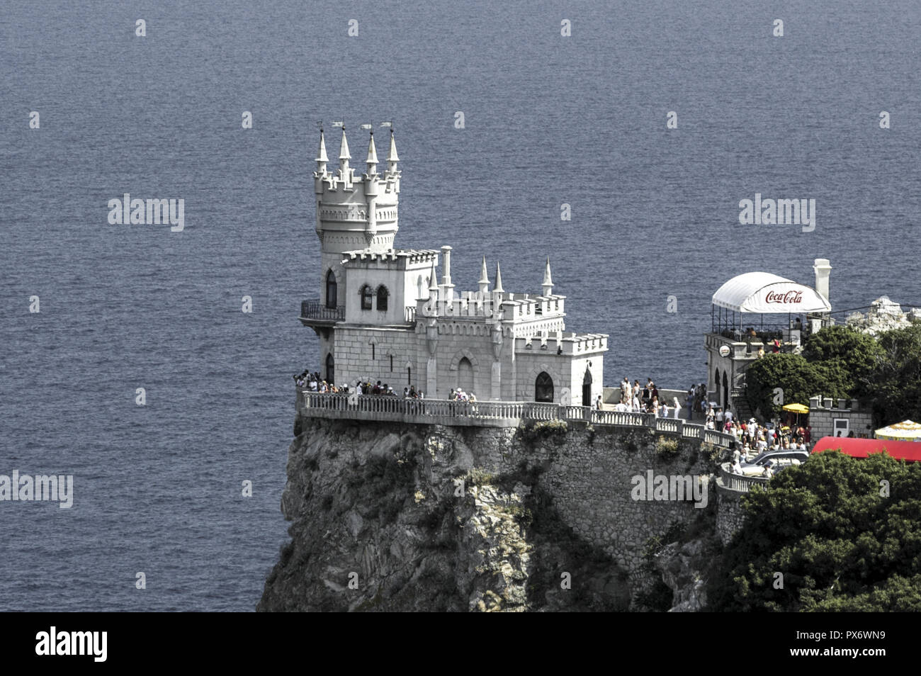 Crimea, castle swallows nest, Ukraine, Jalta area Stock Photo - Alamy