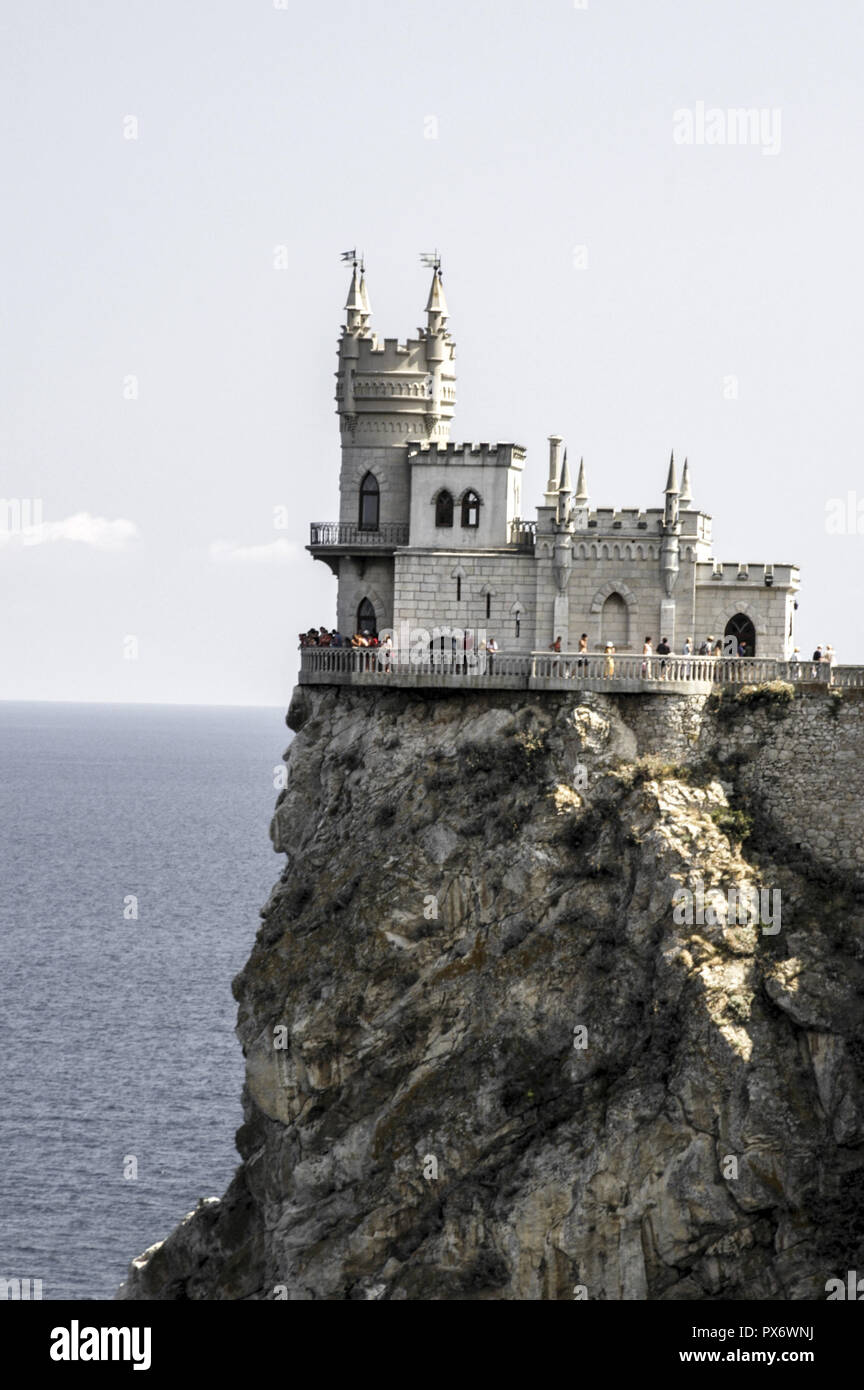Crimea, castle swallows nest, Ukraine, Jalta area Stock Photo - Alamy