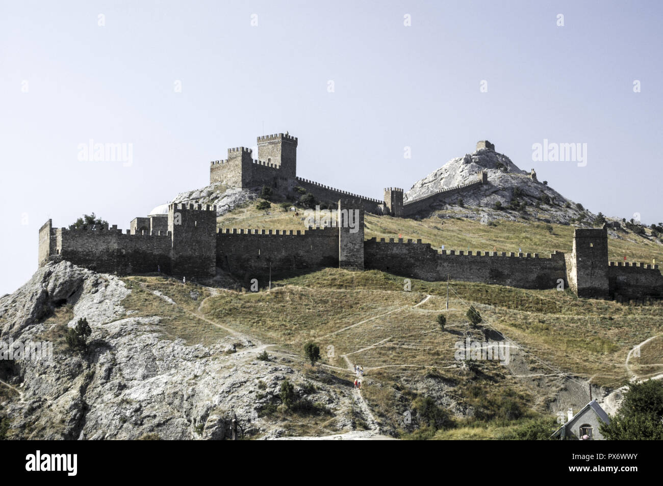 Crimea, Sudak,Genuezkaja fortress, Ukraine, Sudak Stock Photo - Alamy