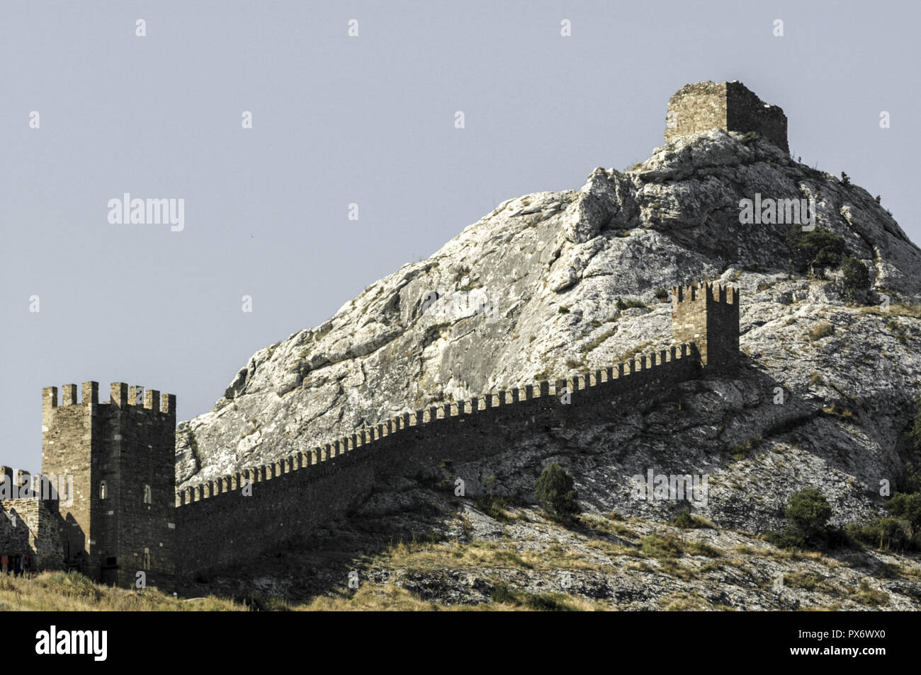 Crimea, Sudak,Genuezkaja fortress, Ukraine, Sudak Stock Photo - Alamy