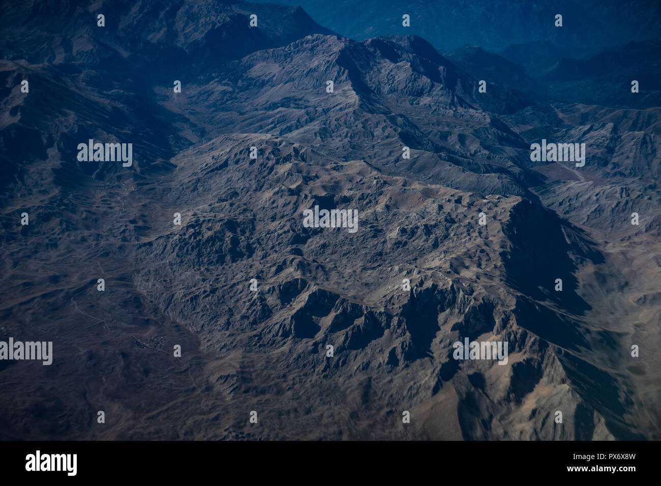 Aerial landscape of Taurus mountain range in Minor Asia area in Turkey ...
