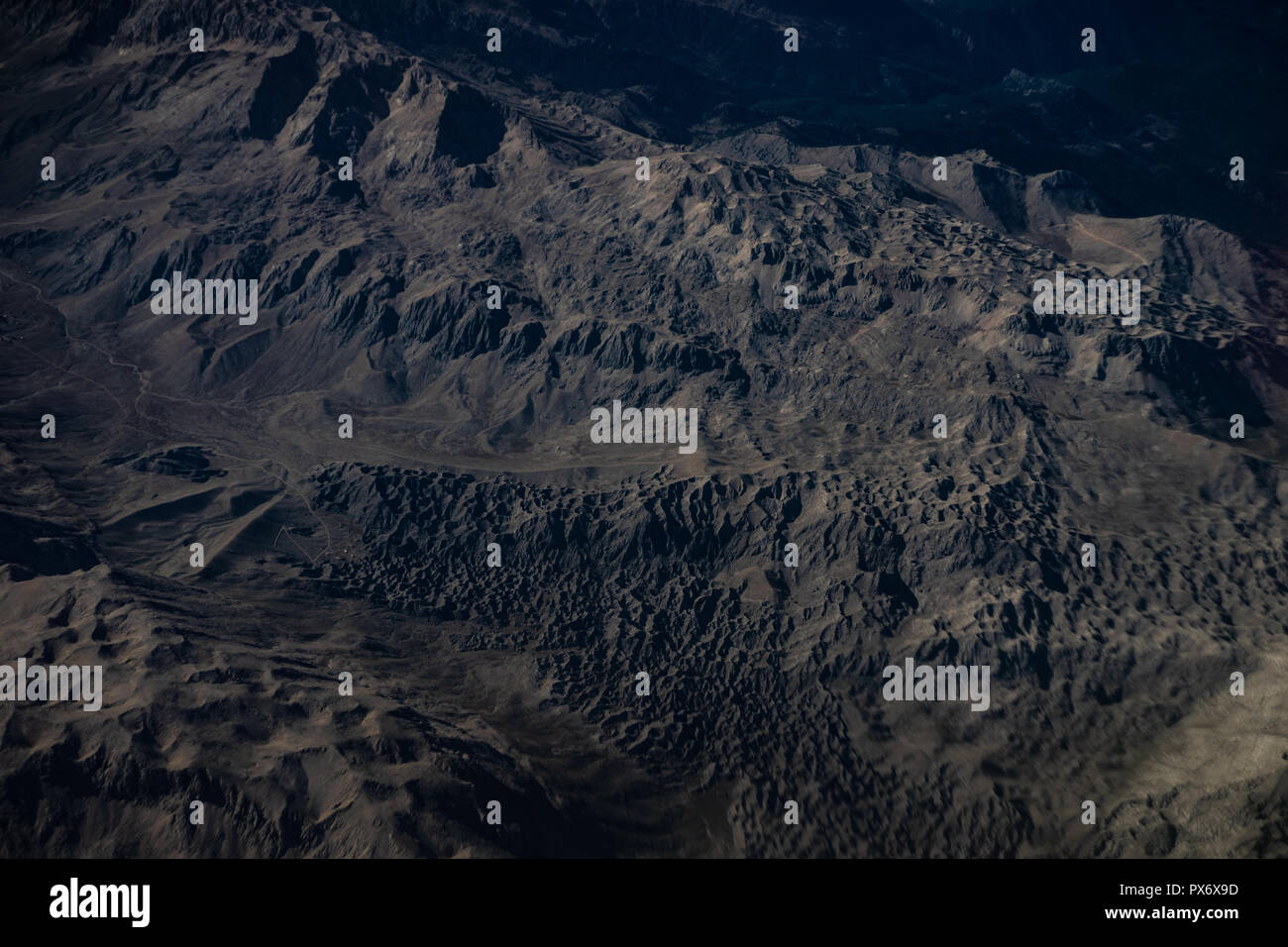 Aerial landscape of Taurus mountain range in Minor Asia area in Turkey ...
