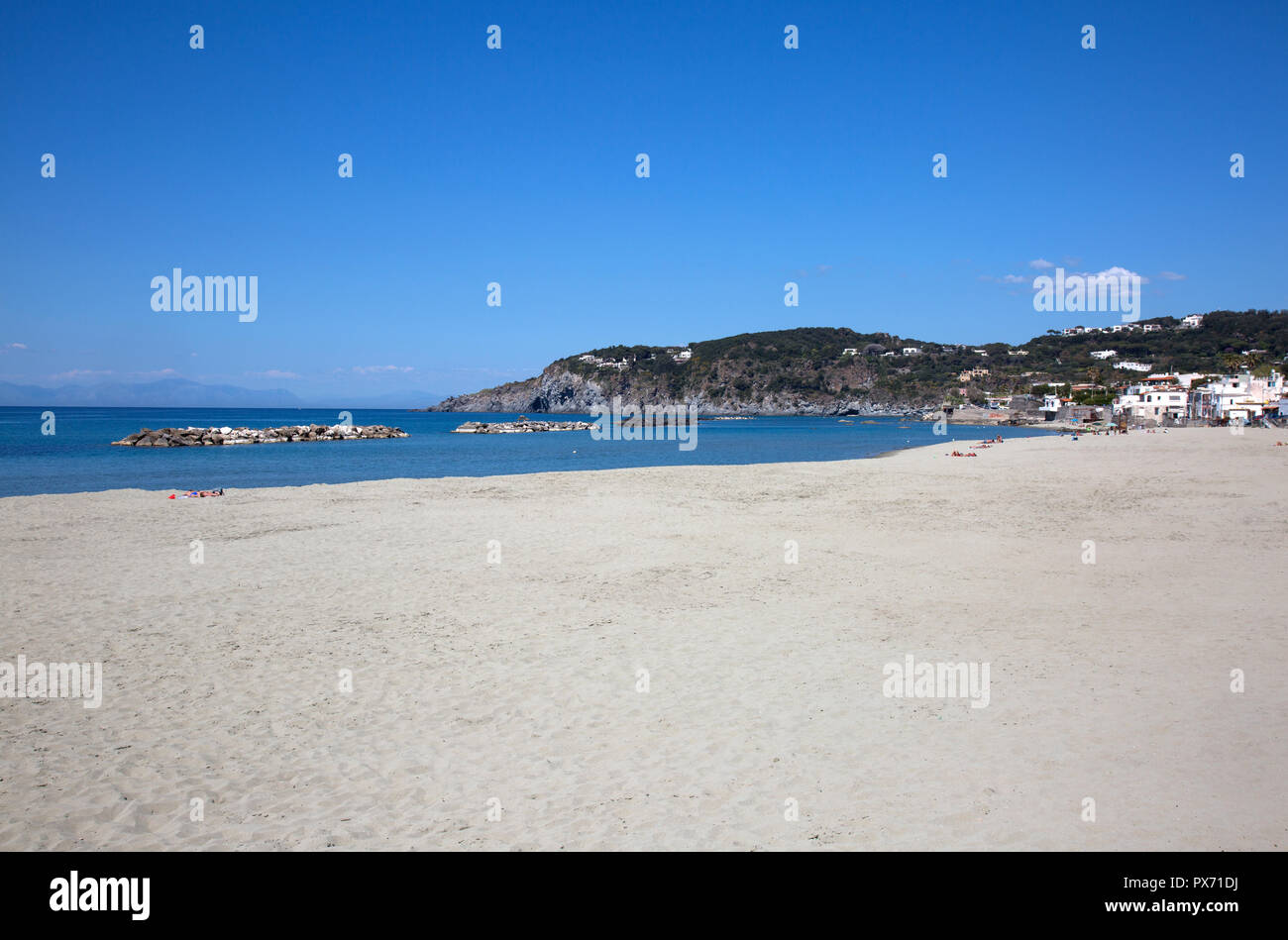 Beach in Ischia island Stock Photo - Alamy