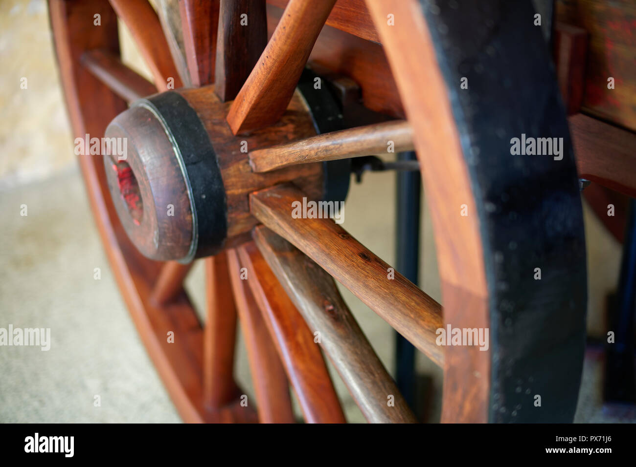 Timber cart wheel hi-res stock photography and images - Alamy