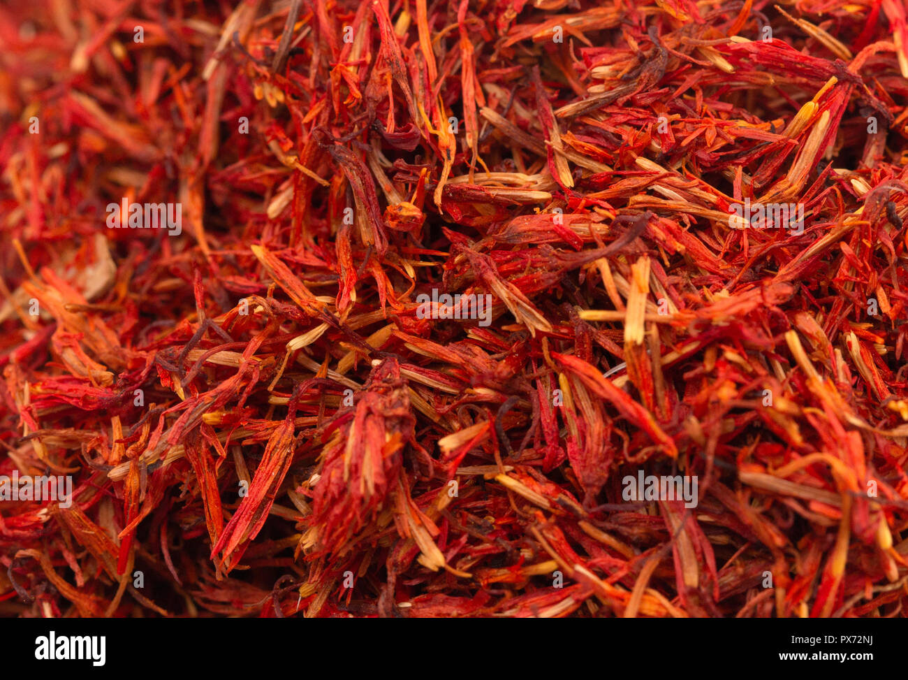 The Beautiful Red Spice of the Saffron Flower Stock Photo - Alamy