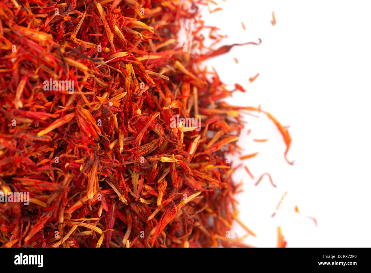 The Beautiful Red Spice of the Saffron Flower Stock Photo - Alamy
