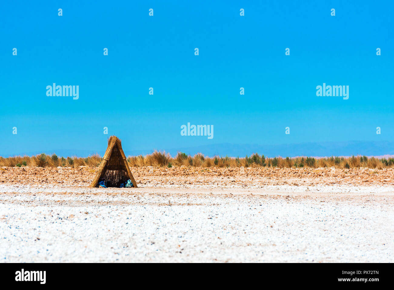 Landscape in Atacama desert, Chile. Copy space for text Stock Photo - Alamy