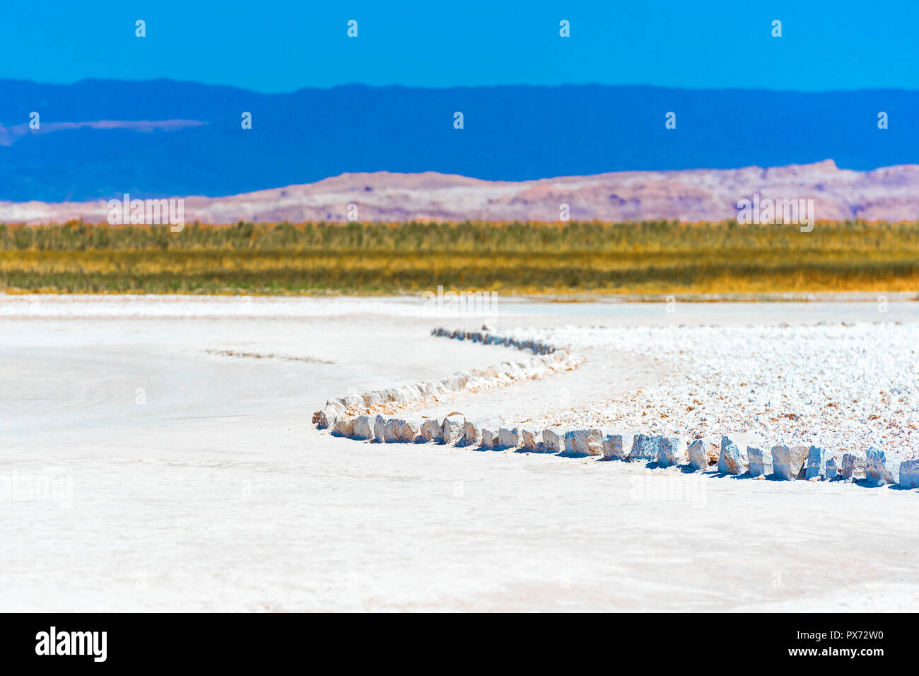 Landscape in Atacama desert, Chile. Copy space for text Stock Photo - Alamy