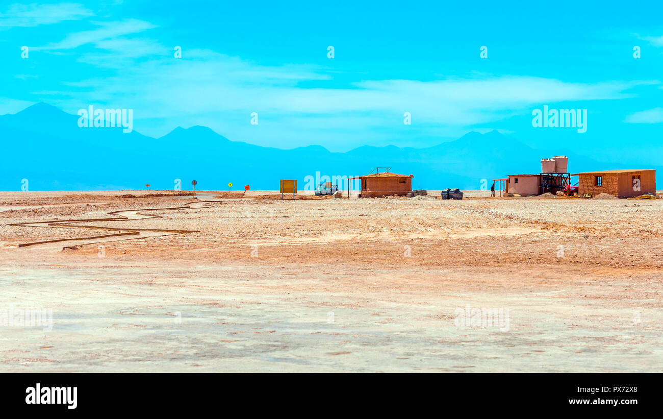Landscape in Atacama desert, Chile. Copy space for text Stock Photo - Alamy