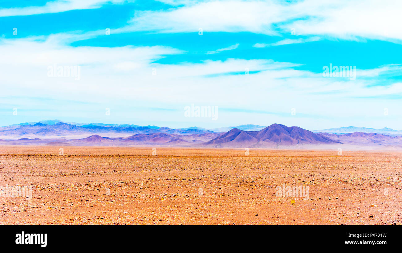 Landscape in Atacama desert, Chile. Copy space for text Stock Photo - Alamy