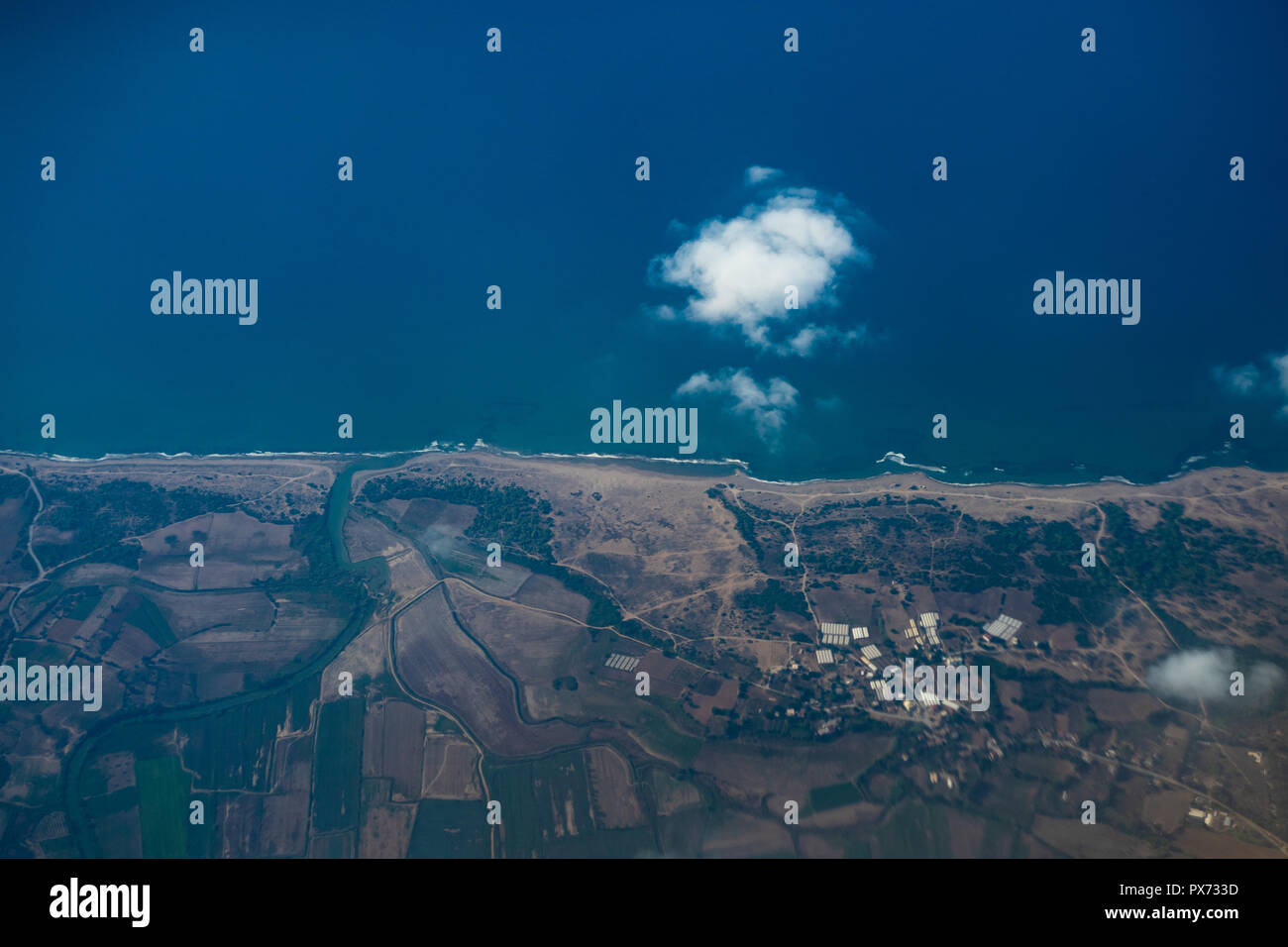 Aerial landscape of Taurus mountain range in Minor Asia area in Turkey ...