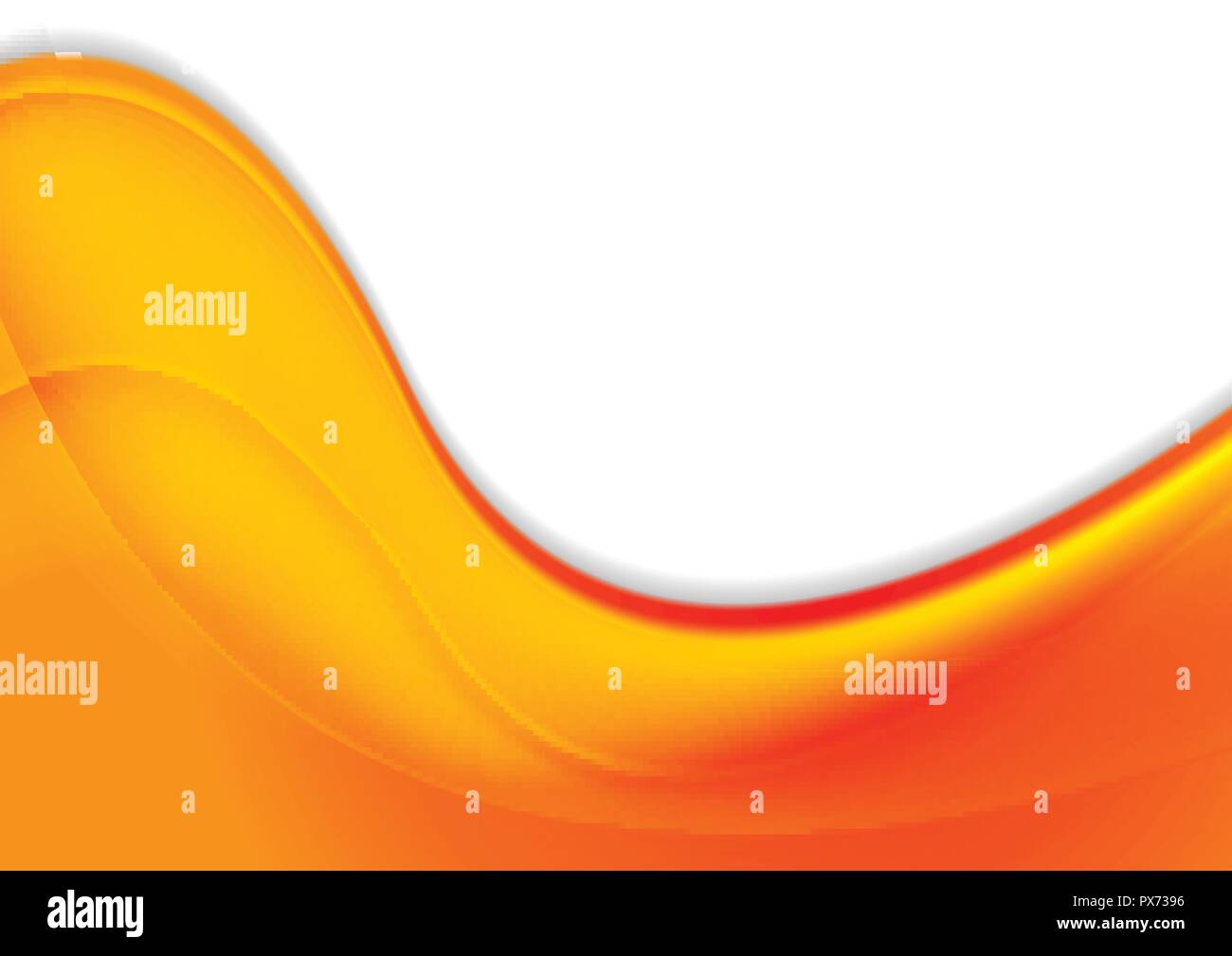 Abstract orange smooth waves vector corporate background Stock Vector ...