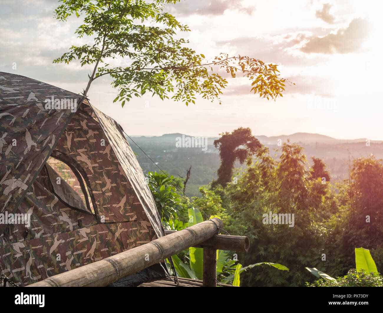 Bamboo terrace hi-res stock photography and images - Alamy