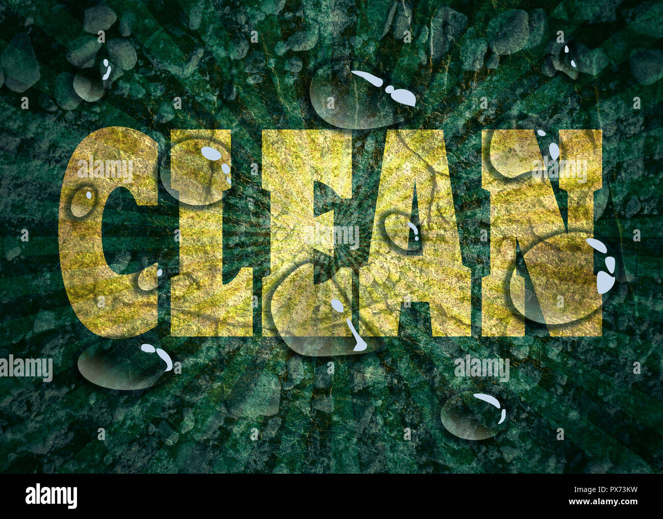 Transparent water drops on dark blue background. Concrete Wall Textured ...