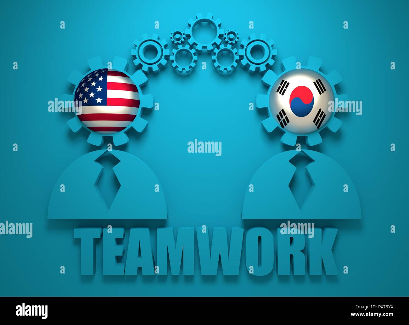 Image relative to politic and economic relationship between USA and ...