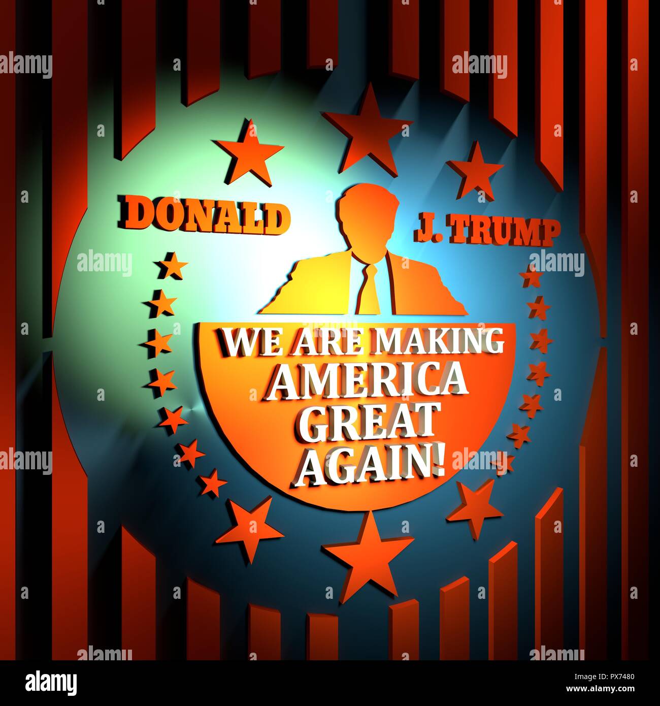 USA - Circa, 2017: An illustration of a businessman icon in flat style ...