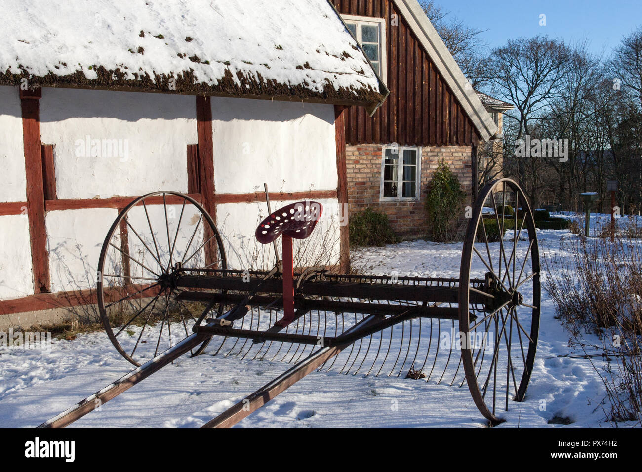 Skåne Farmstead, Skansen, Stockholm (Sweden Stock Photo - Alamy