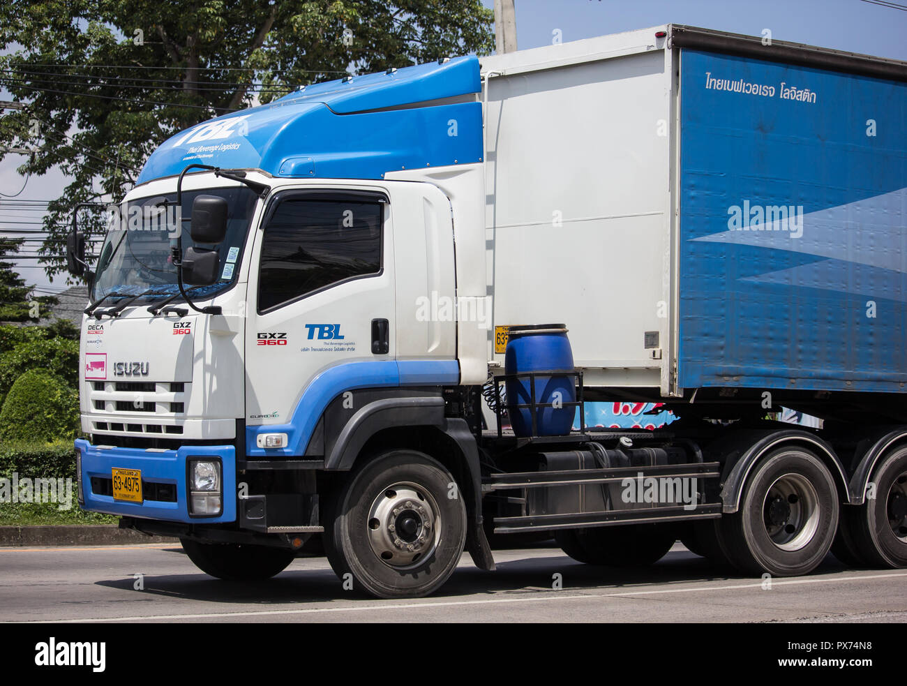 Chiangmai, Thailand - September 24 2018: Truck of TBL. Thai Beverage ...