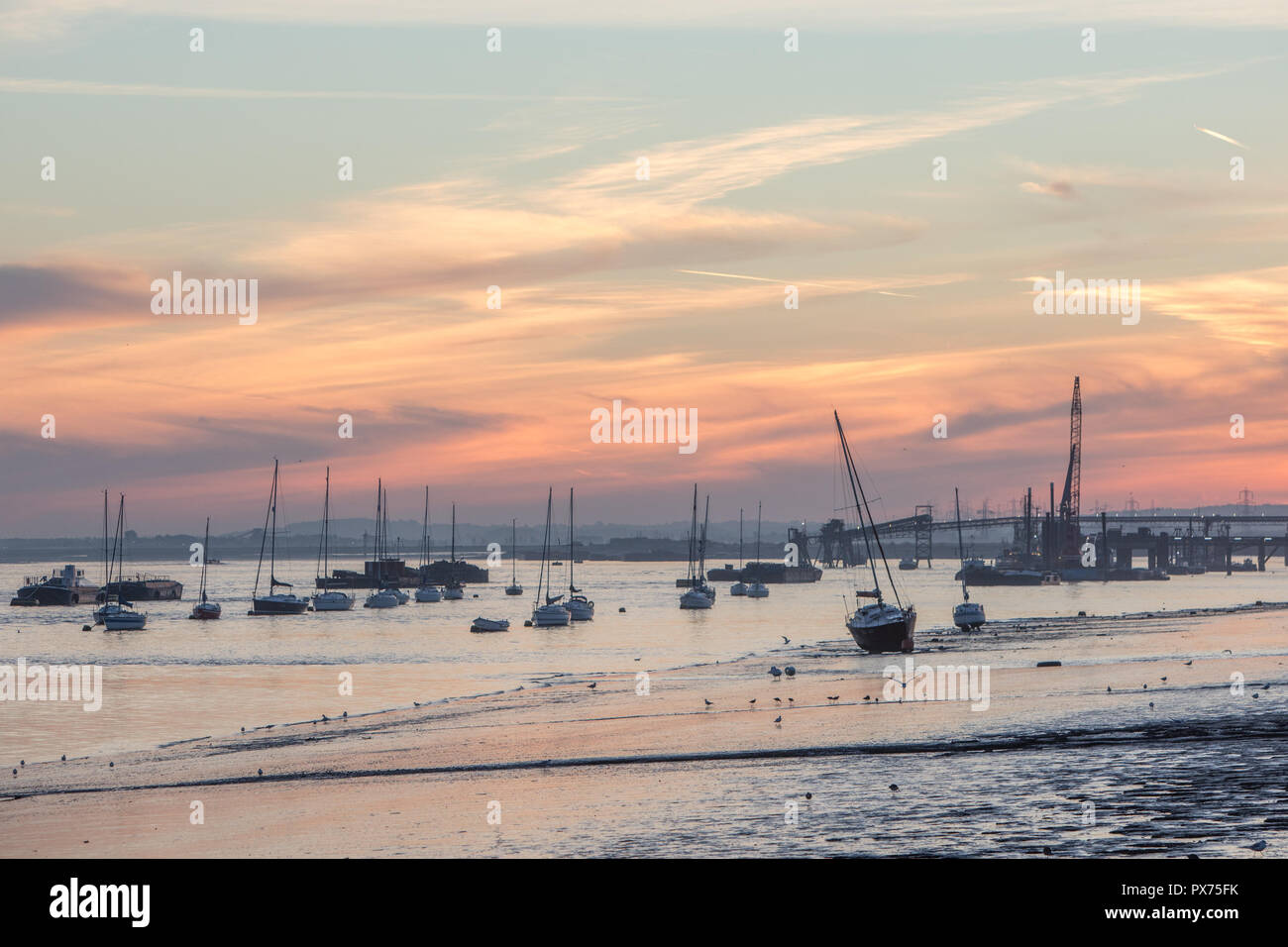 Stunning Skies above the river Thames at Gravesend Stock Photo - Alamy