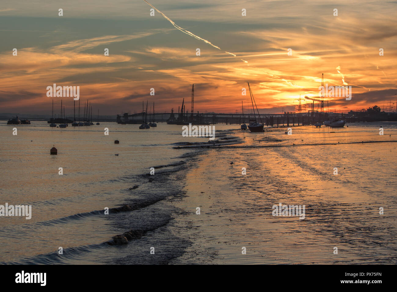 Stunning Skies above the river Thames at Gravesend Stock Photo - Alamy