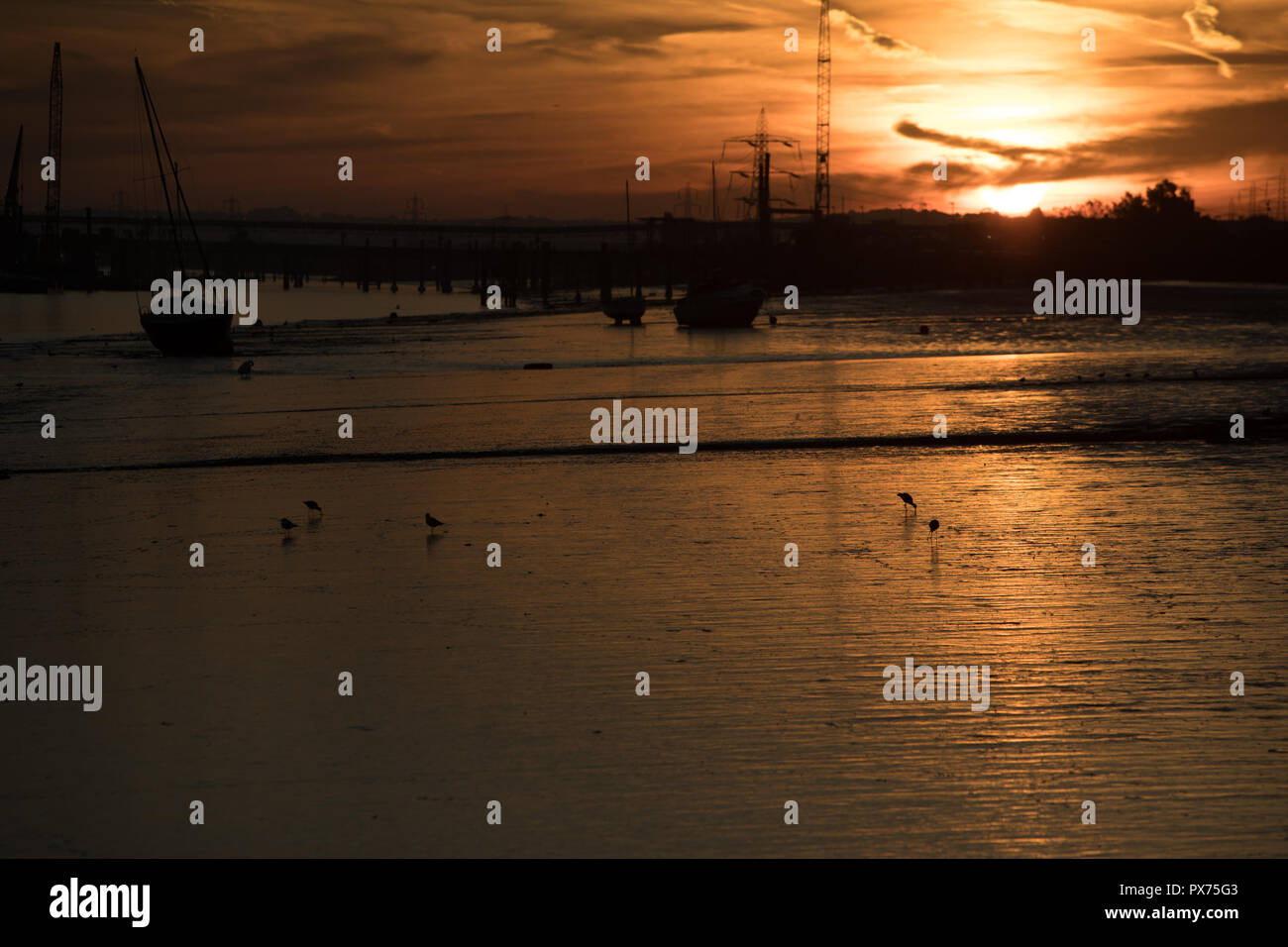 Stunning Skies above the river Thames at Gravesend Stock Photo - Alamy