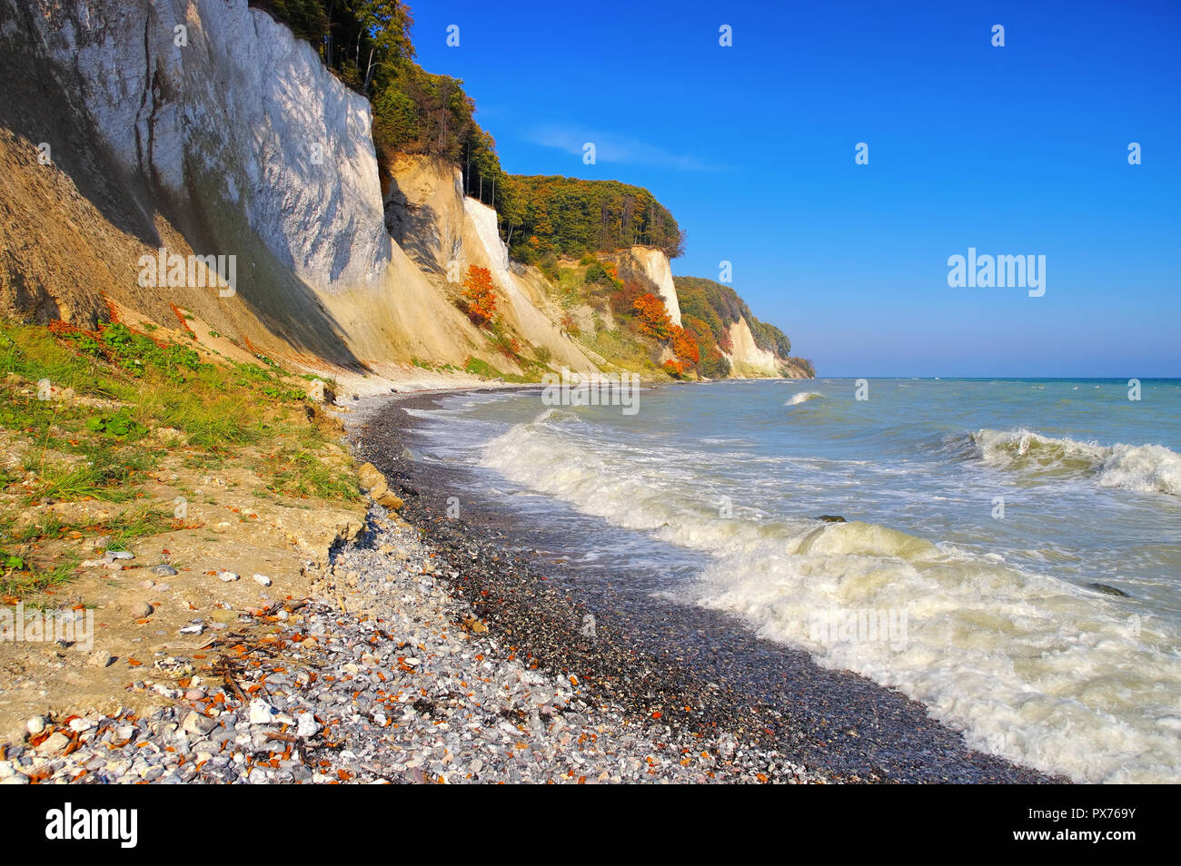 Chalk cliff coast pomerania autumn hi-res stock photography and images ...