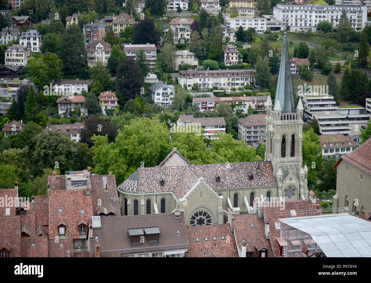 Aerial view of Saint Peter and Paul Kirk, Bern Stock Photo - Alamy