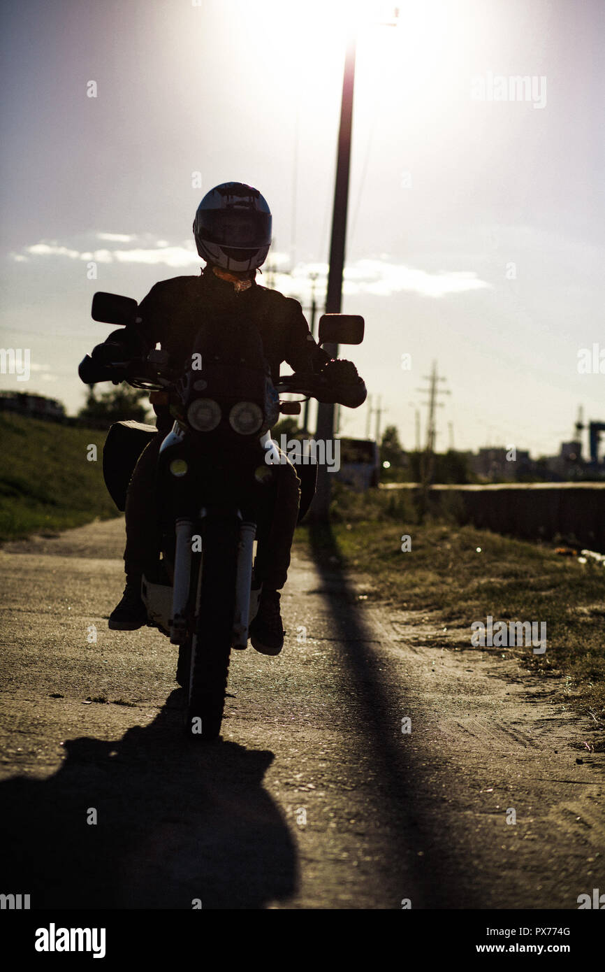 Man motorbike hi-res stock photography and images - Alamy