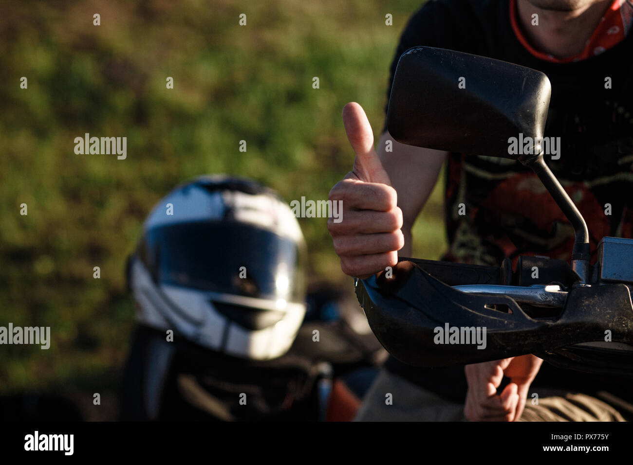 Happy rider man showing hi-res stock photography and images - Alamy