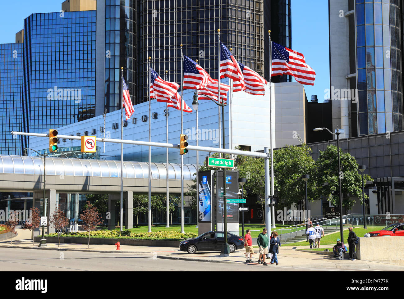 General motors building detroit hi-res stock photography and images - Alamy
