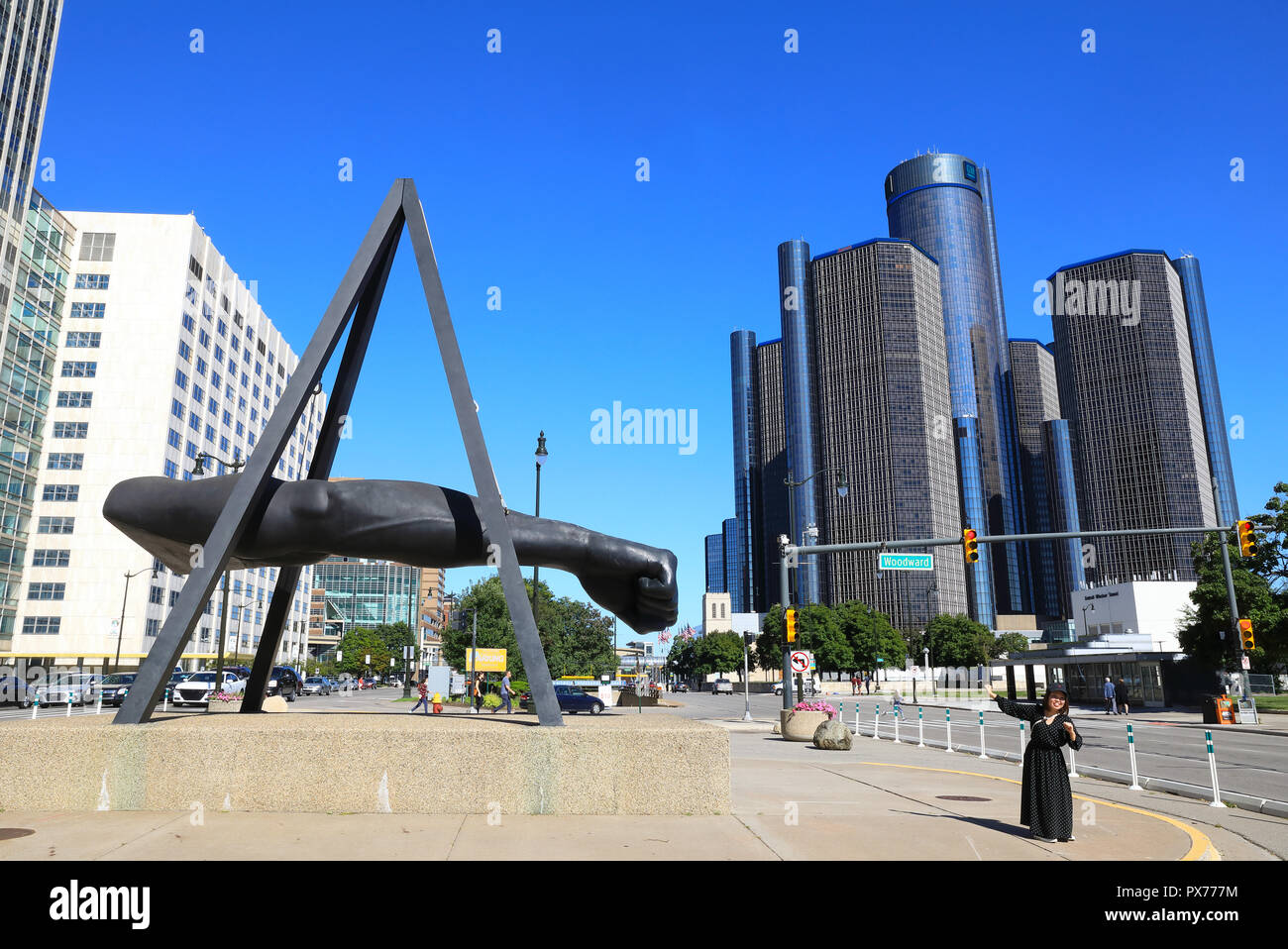 Fist boxing sports detroit sculpture hi-res stock photography and ...