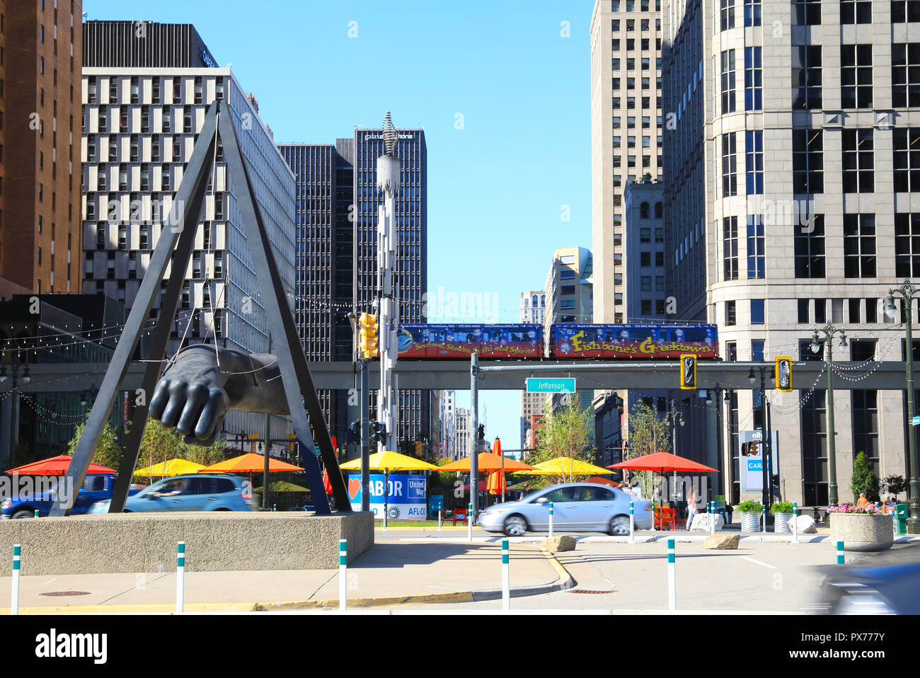 The Monument to Joe Louis, heavyweight champion 1937-50, known also as ...