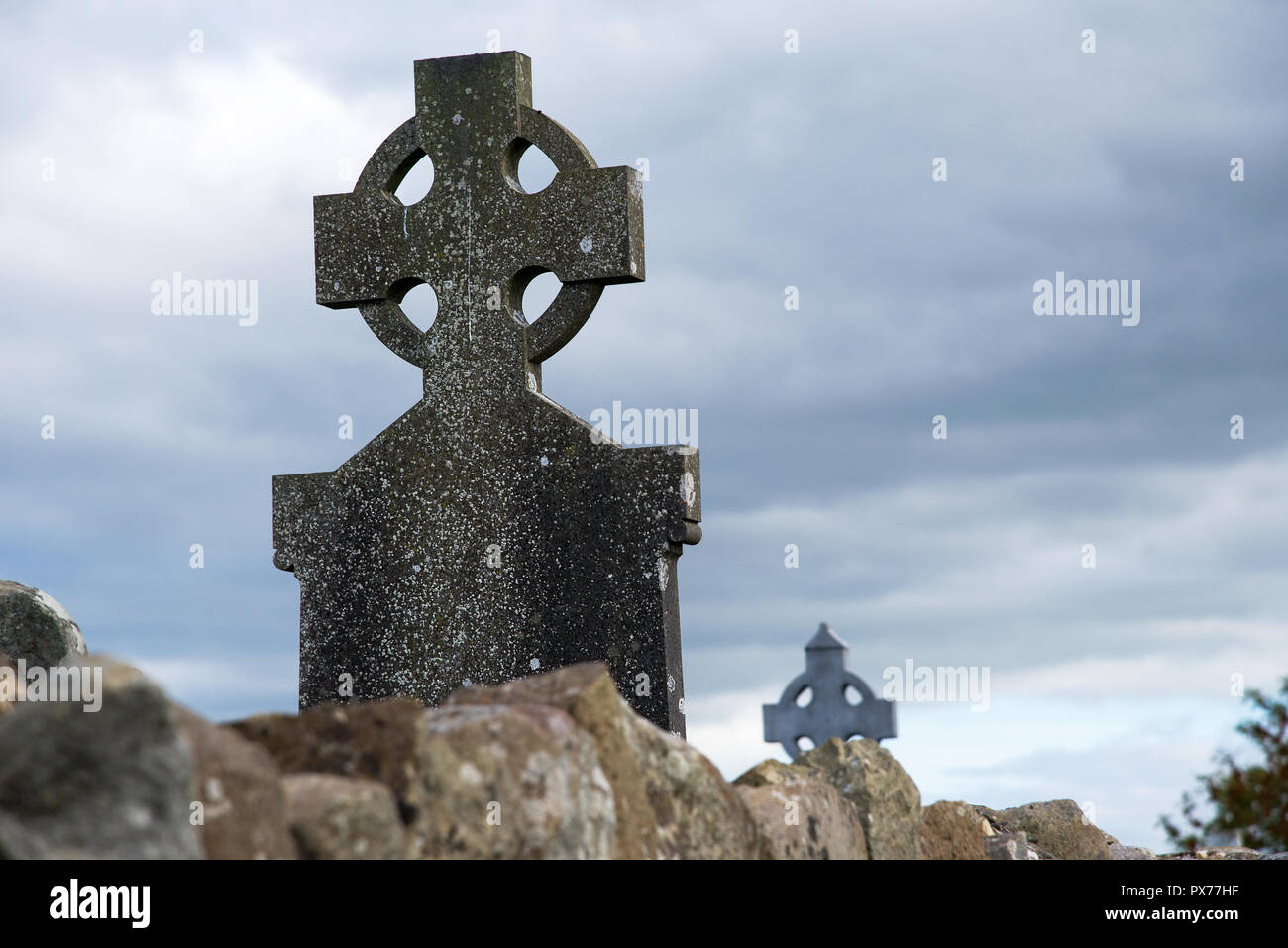 Old Cross in Drumlane Abbey , Milltown, co, Cavan, Ireland Stock Photo ...