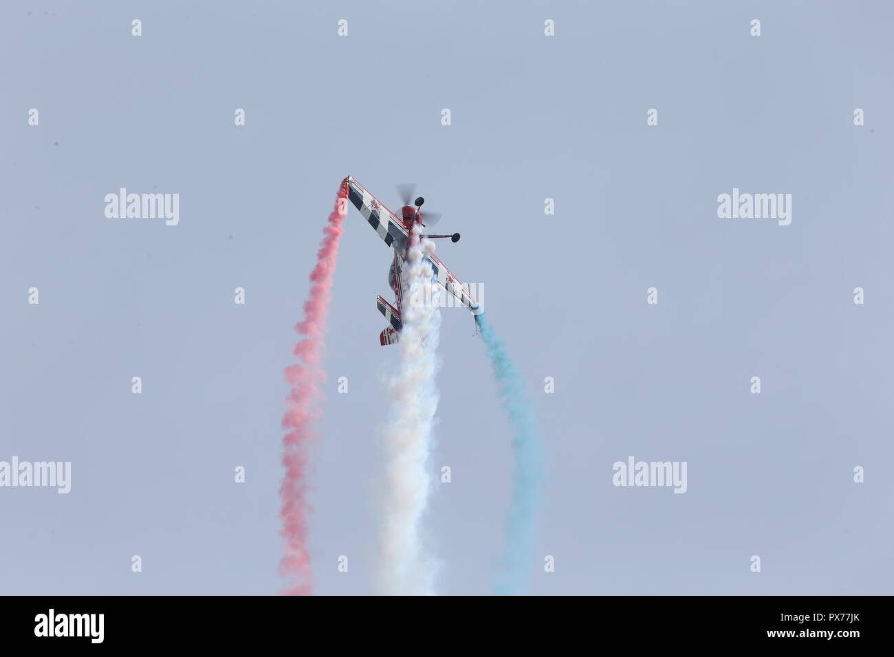 New Bern, N.C., native, Hubie Tolson performs an acrobatic manuever ...
