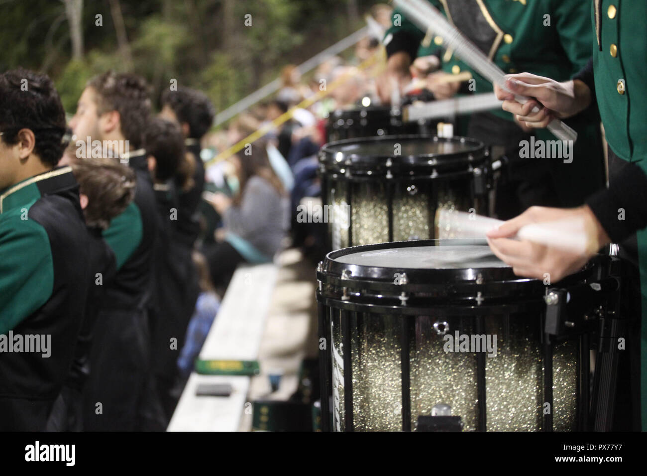 Marching band percussion Stock Photo - Alamy