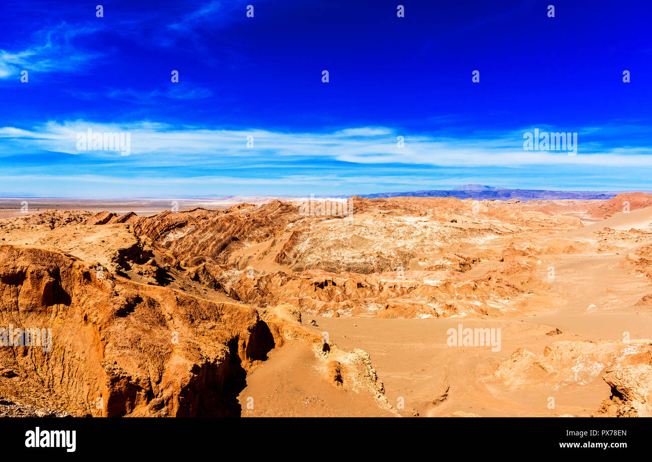 Landscape in Atacama desert, Chile. Copy space for text Stock Photo - Alamy