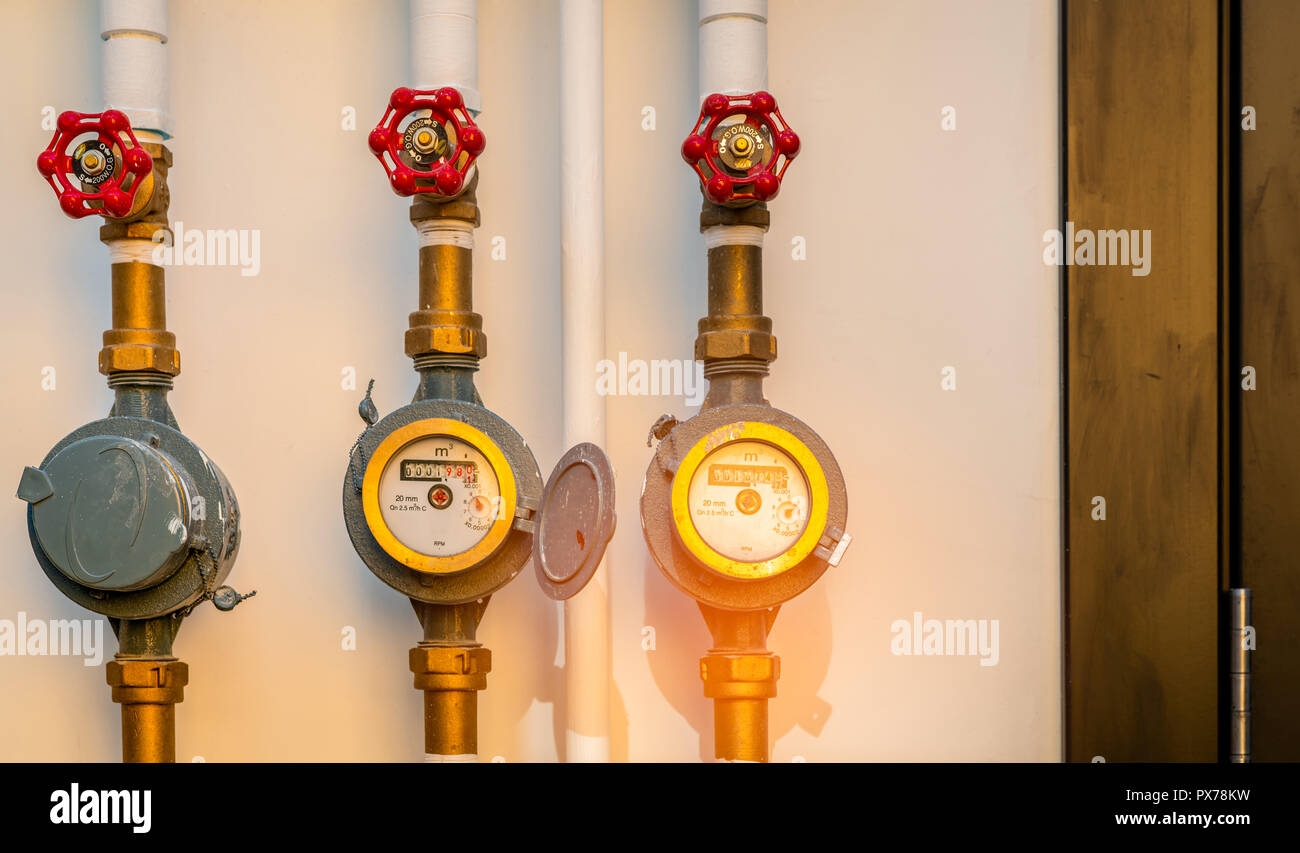 Residential water meter hi-res stock photography and images - Alamy