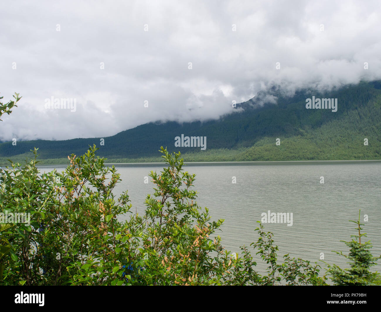 Glacier Lake Landscape Alaska Stock Photo - Alamy