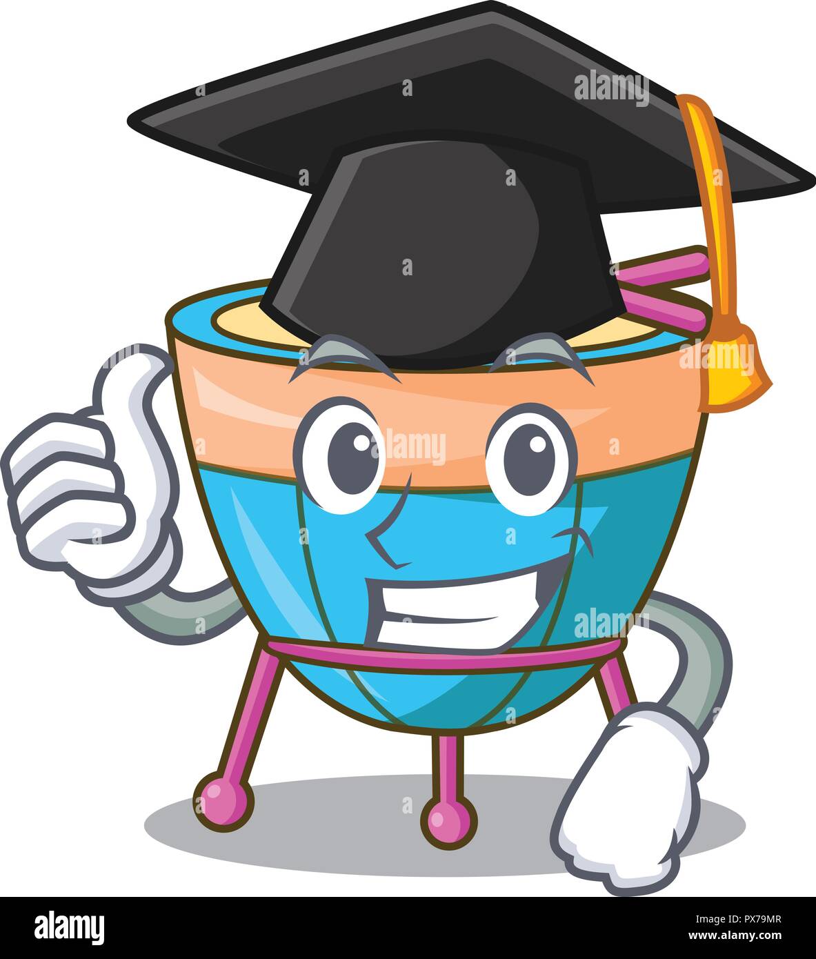 Graduation cartoon timpani in the orchestra group Stock Vector Image ...