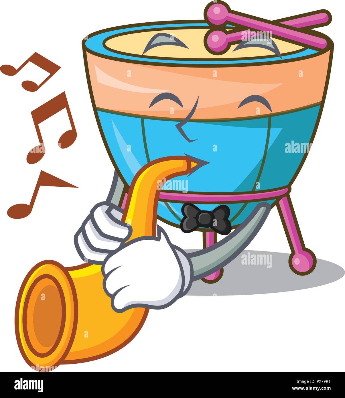 Timpani cartoon illustration Stock Vector Images - Alamy