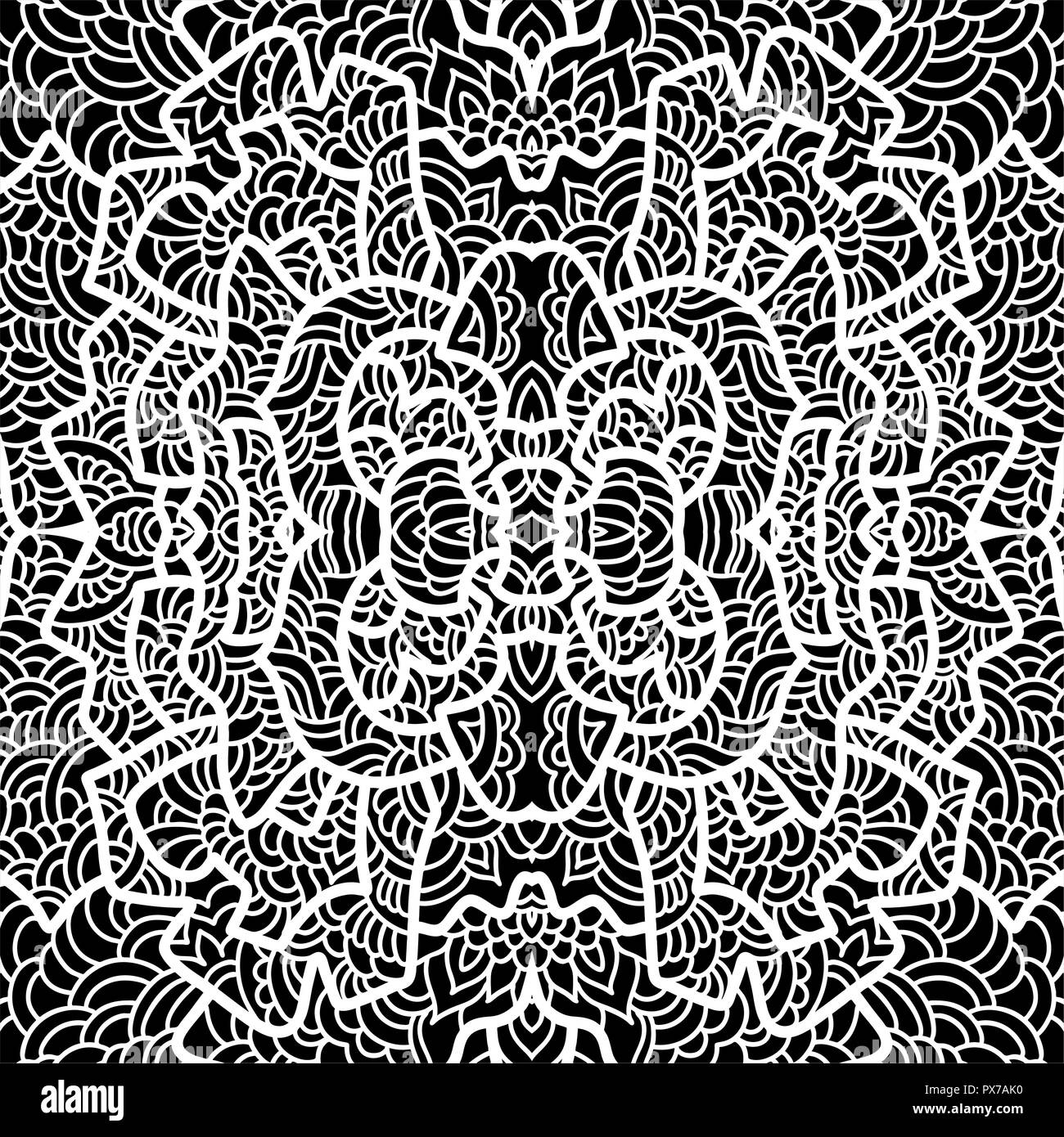 Abstract square pattern with asian motifs in oriental style. Vector ...