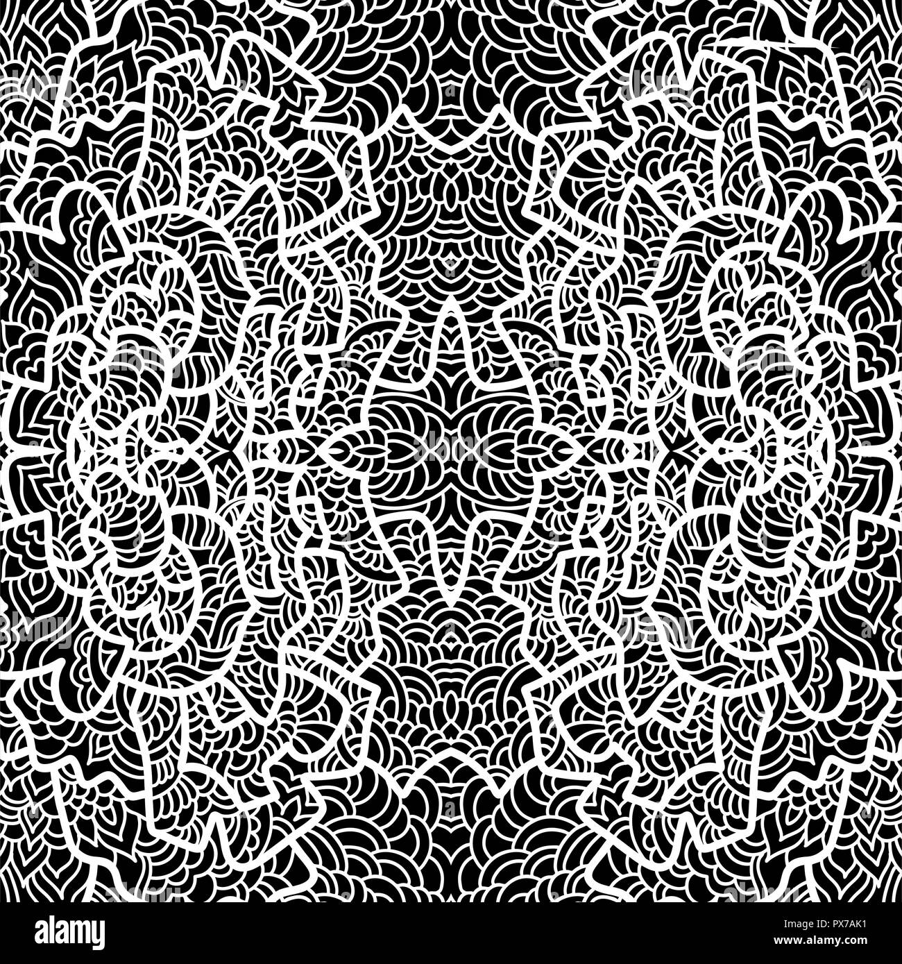 Abstract square pattern with asian motifs in oriental style. Vector ...