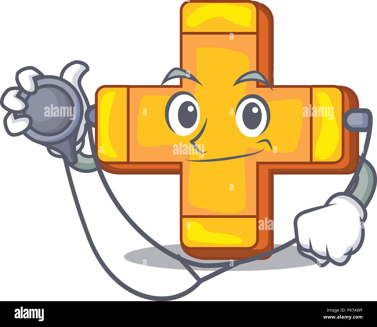 Doctor character line draw symbol plus sign Stock Vector Image & Art ...