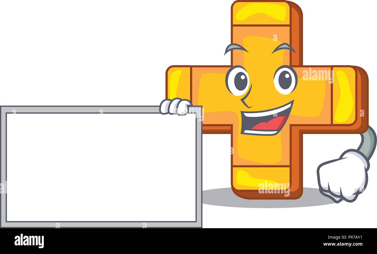 With board character line draw symbol plus sign Stock Vector Image ...