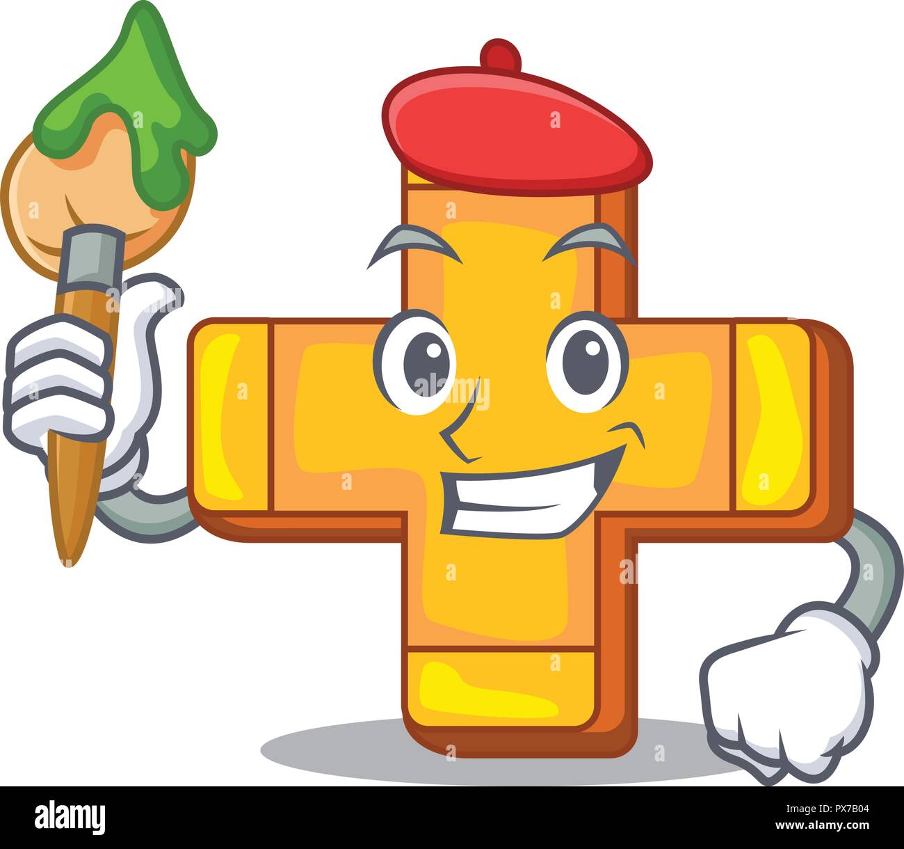 Artist character line draw symbol plus sign Stock Vector Image & Art ...