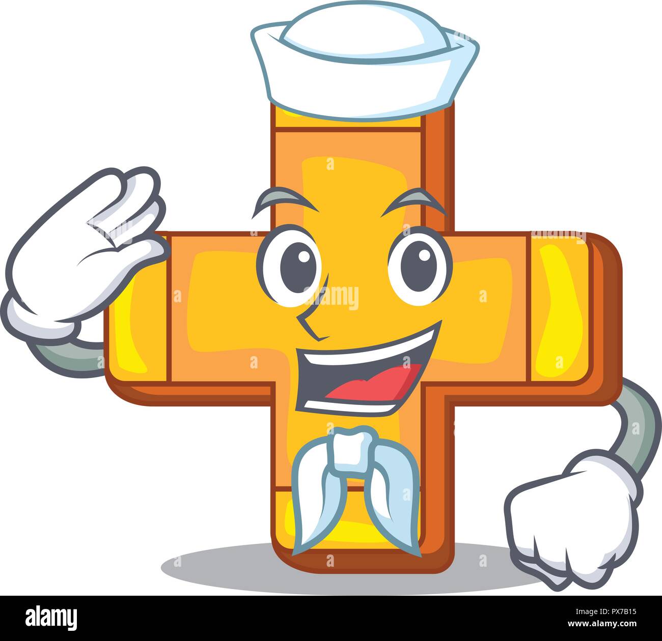 Sailor character line draw symbol plus sign Stock Vector Image & Art ...