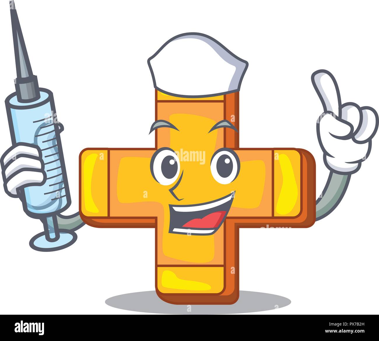 Nurse cartoon plus sign logo concept health Stock Vector Image & Art ...