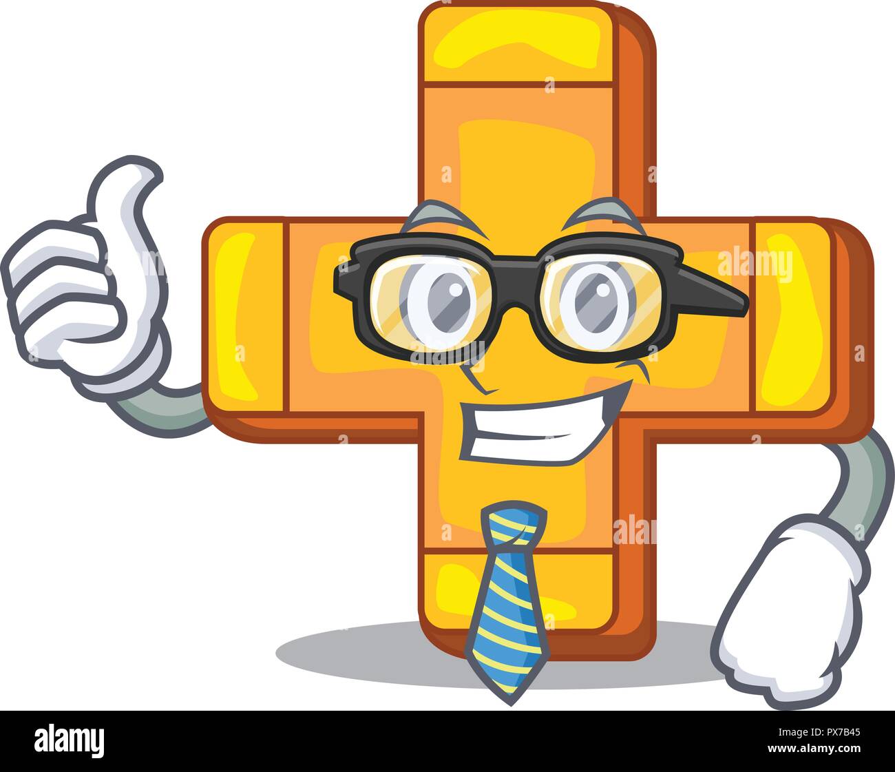 Businessman cartoon plus sign logo concept health Stock Vector Image ...