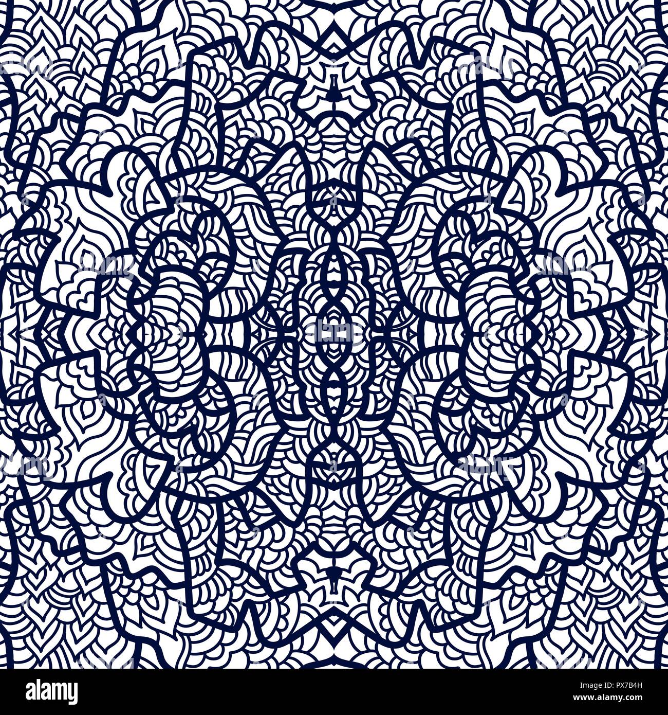 Abstract square pattern with asian motifs in oriental style. Vector ...
