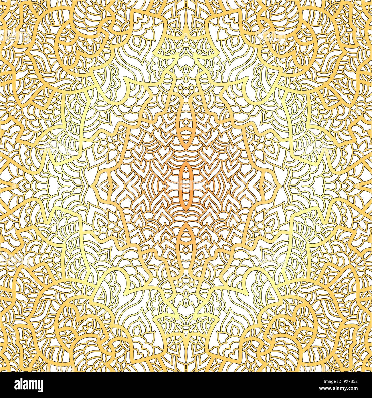 Abstract square pattern with asian motifs in oriental style. Vector ...